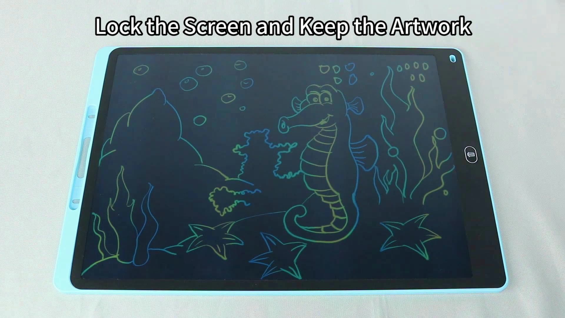 20 Inch Writing Education Board For Kids Digital Doodle Colorful ...