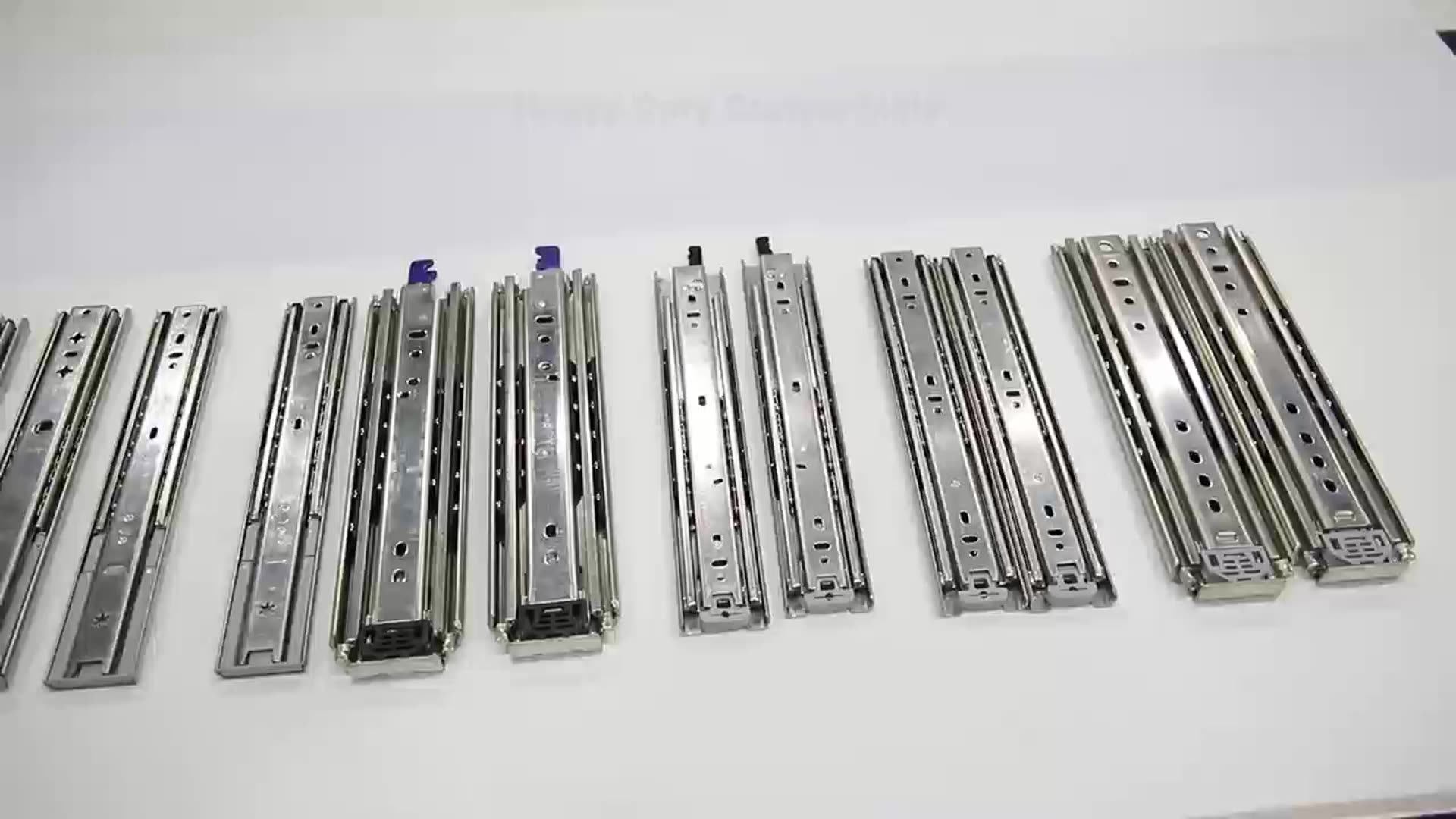 Heavy Duty 76mm Locking Drawer Draw Slides Glide Rails Industrial ...