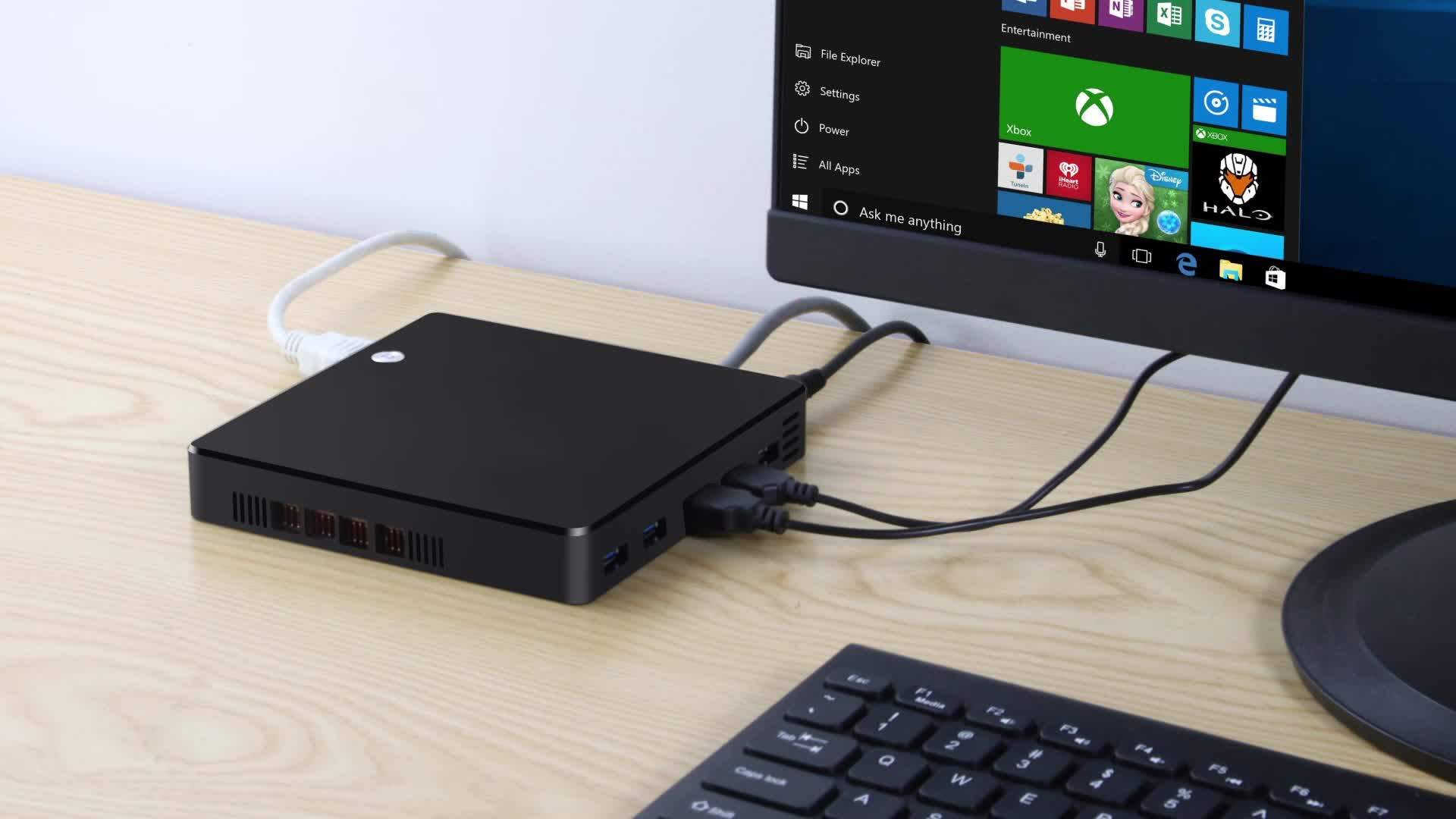 Mini Pc Computer Intel Pentium 1007u Window 10 With 1000mbps Lan Vga 5 ...