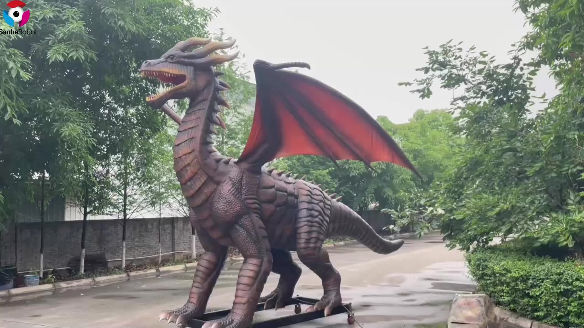 Life Size Mechanical Robotic Realistic Movie Show Dragon Animatronics ...
