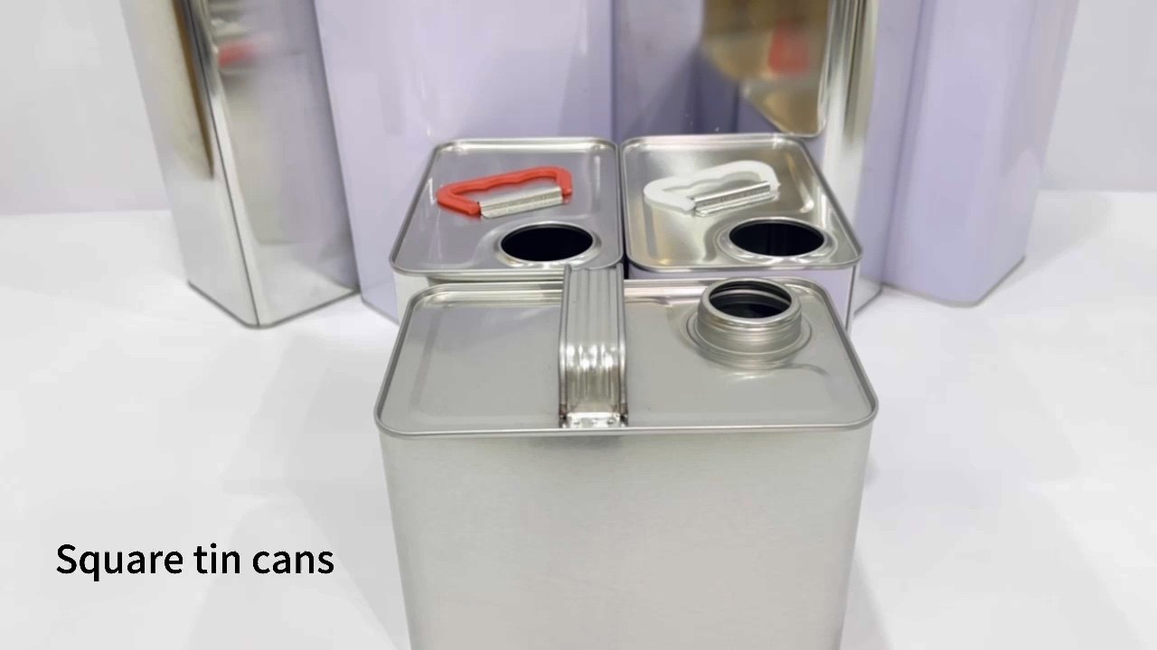 Wholesale 4l Rectangular Empty Tin Cans For Painting And Chemical ...