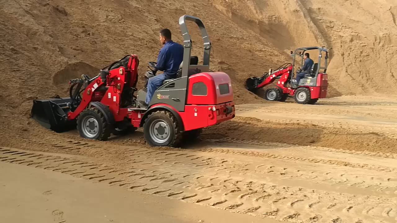 4wd Terrian Wheel Loader Dy35 Hydrostatic Articulated Hoftrac Payloader ...