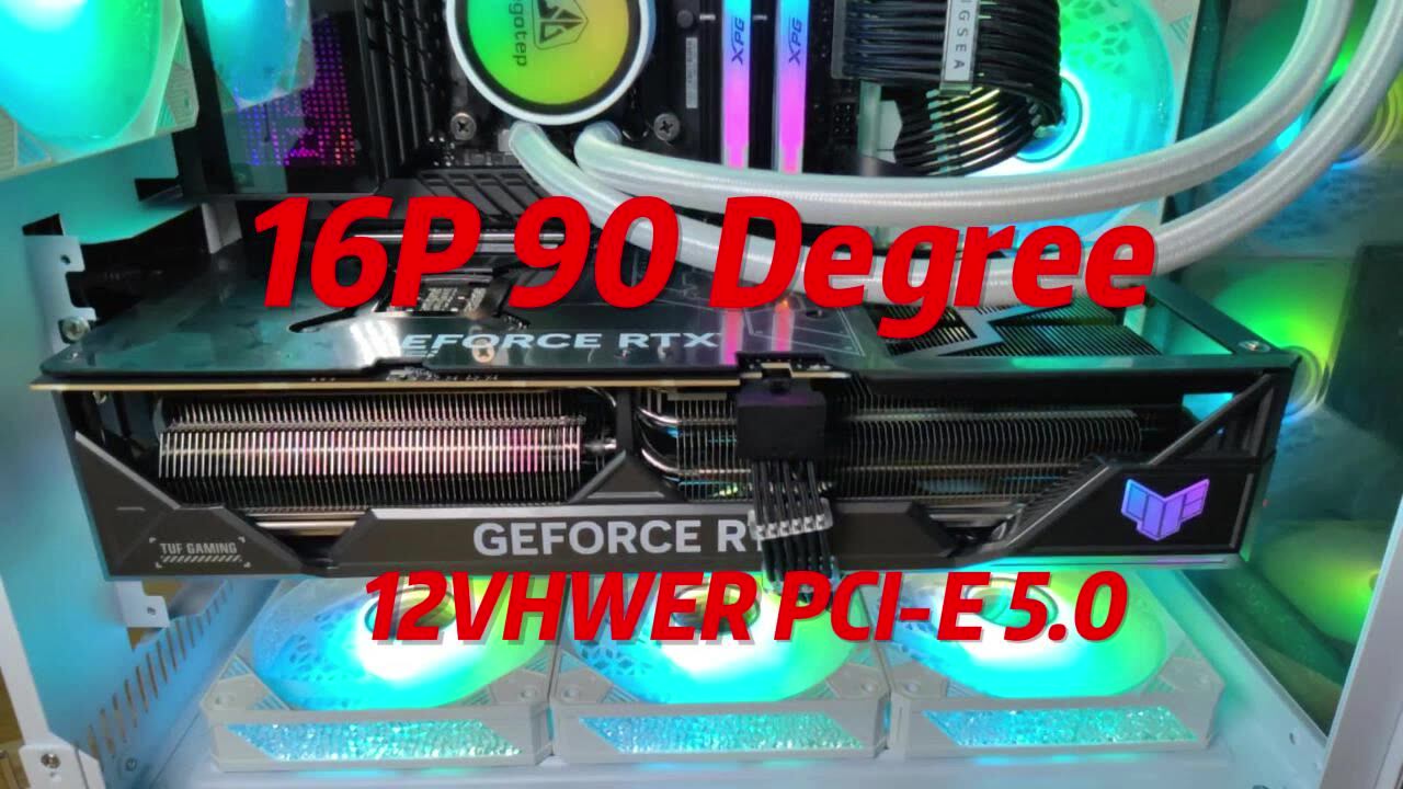 Extension Cable Pcie Gen 5 Connectors Pcie 5.0 16pin To Pci-e 6+2pin*3 ...