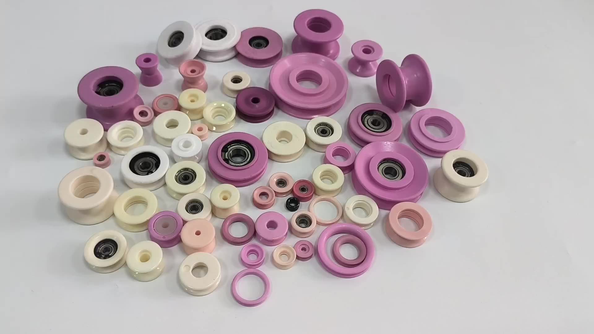 White Pink Ceramic Yarn Guide Ceramic Pulley Wheel Ceramic Roller With ...