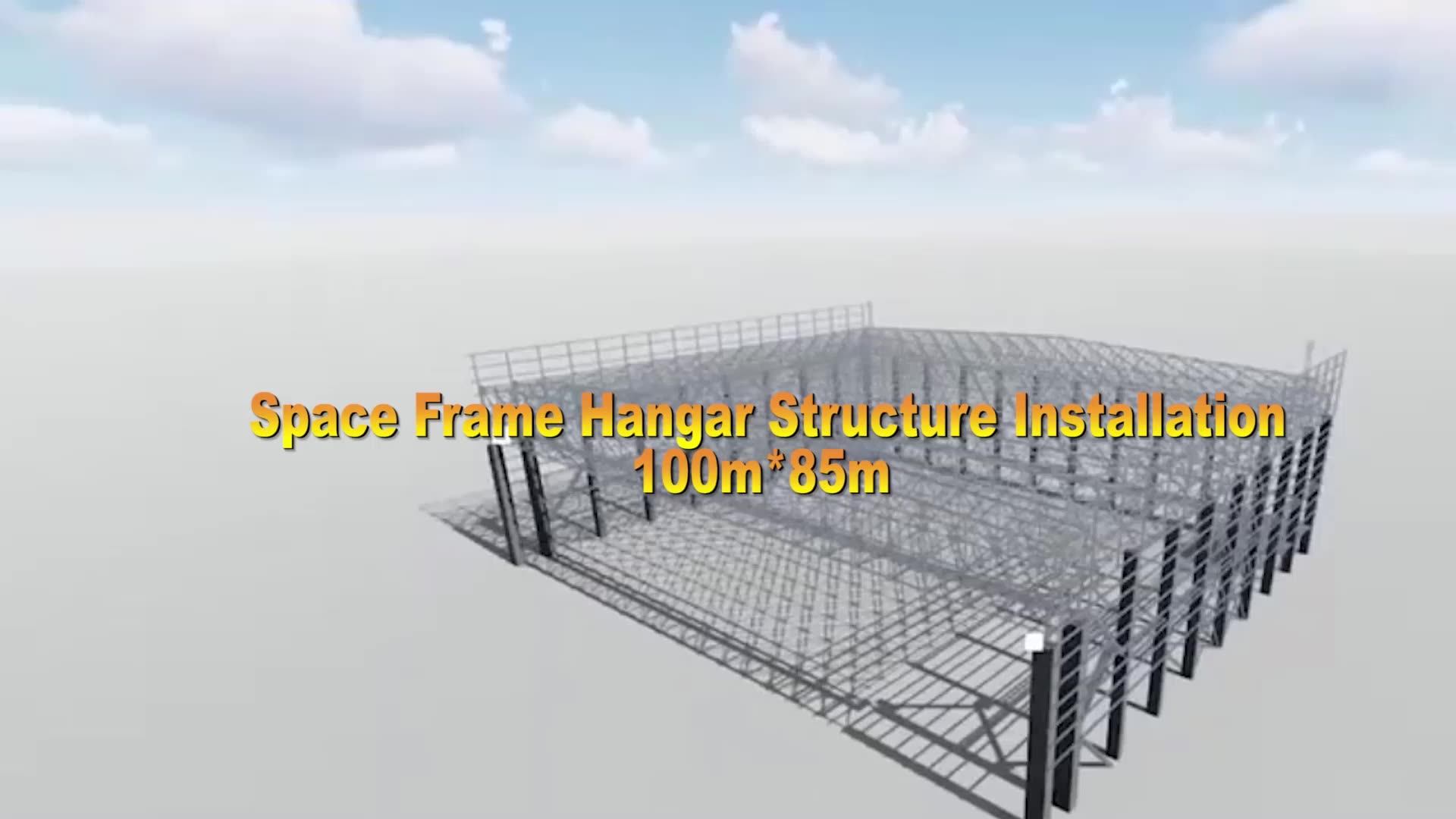 High Quality Steel Structure Airplane Hangar Shed Space Frame Aircraft ...