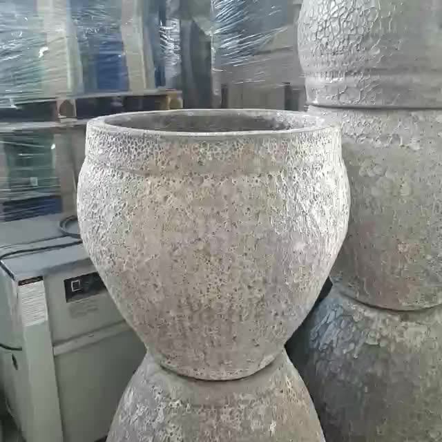 Giant Factory Light Atlantis Urn Glazed Ceramic Clay Planters Pottery ...