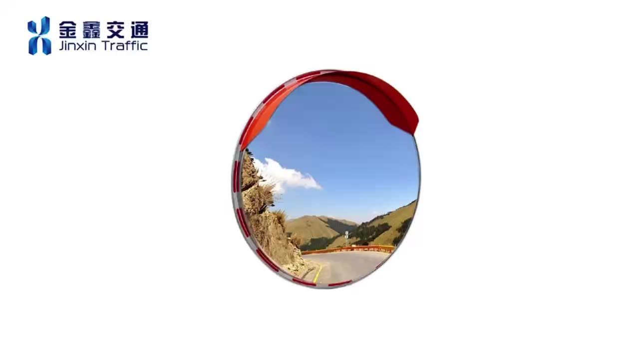 Outdoor Round Safety Polycarbonate Road Traffic Convex Corner Mirror ...