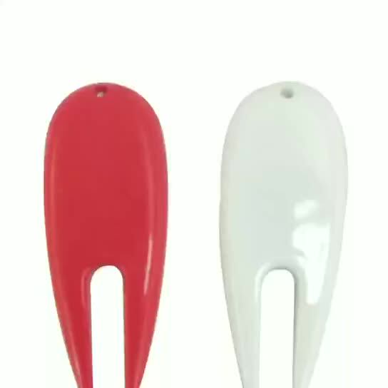 Plastic Golf Divot Tool Golf Ball Marker Pitch Golfer Repair Kit Red ...