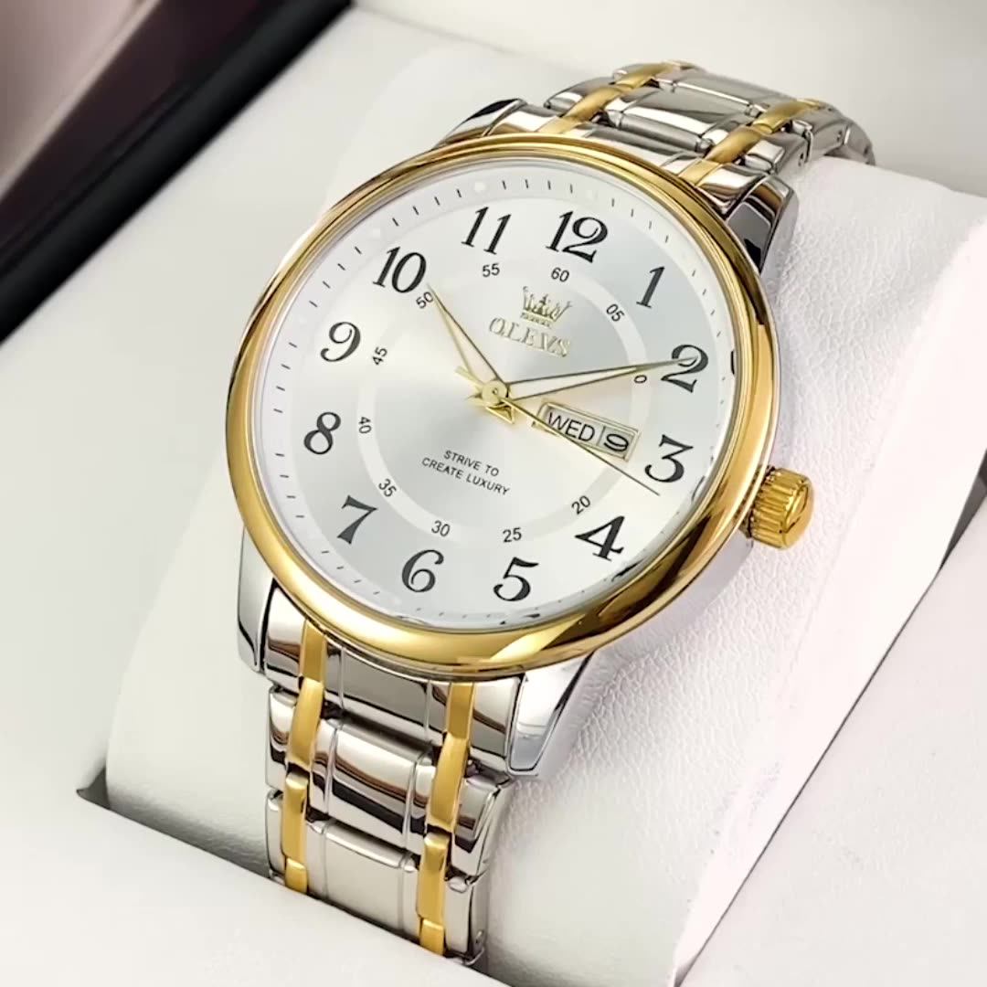 Oem Logo Watch Luxury Stainless Steel Fashion Calendar Classic Business ...