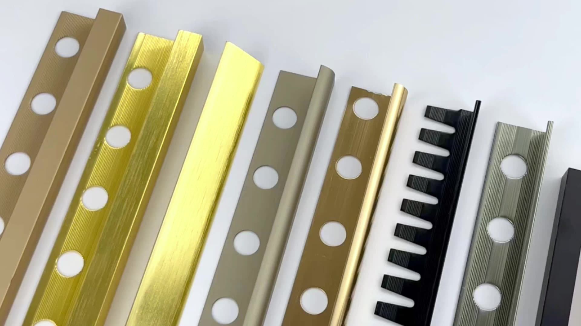 Aluminum U Channel Tile Trim Profile Aluminum Corner Trim Curved Tile ...