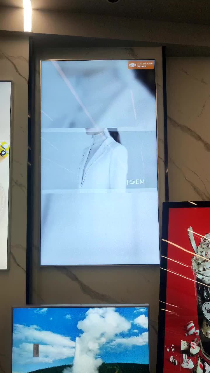 50inch Lcd Poster Advertising Display 4k Capacitive Touch Panel ...