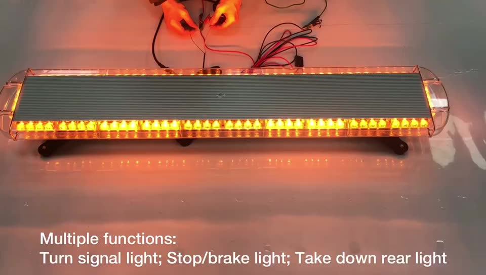 Red Blue Amber Emergency Strobe Light Barfor Ambulance Flashing Light ...