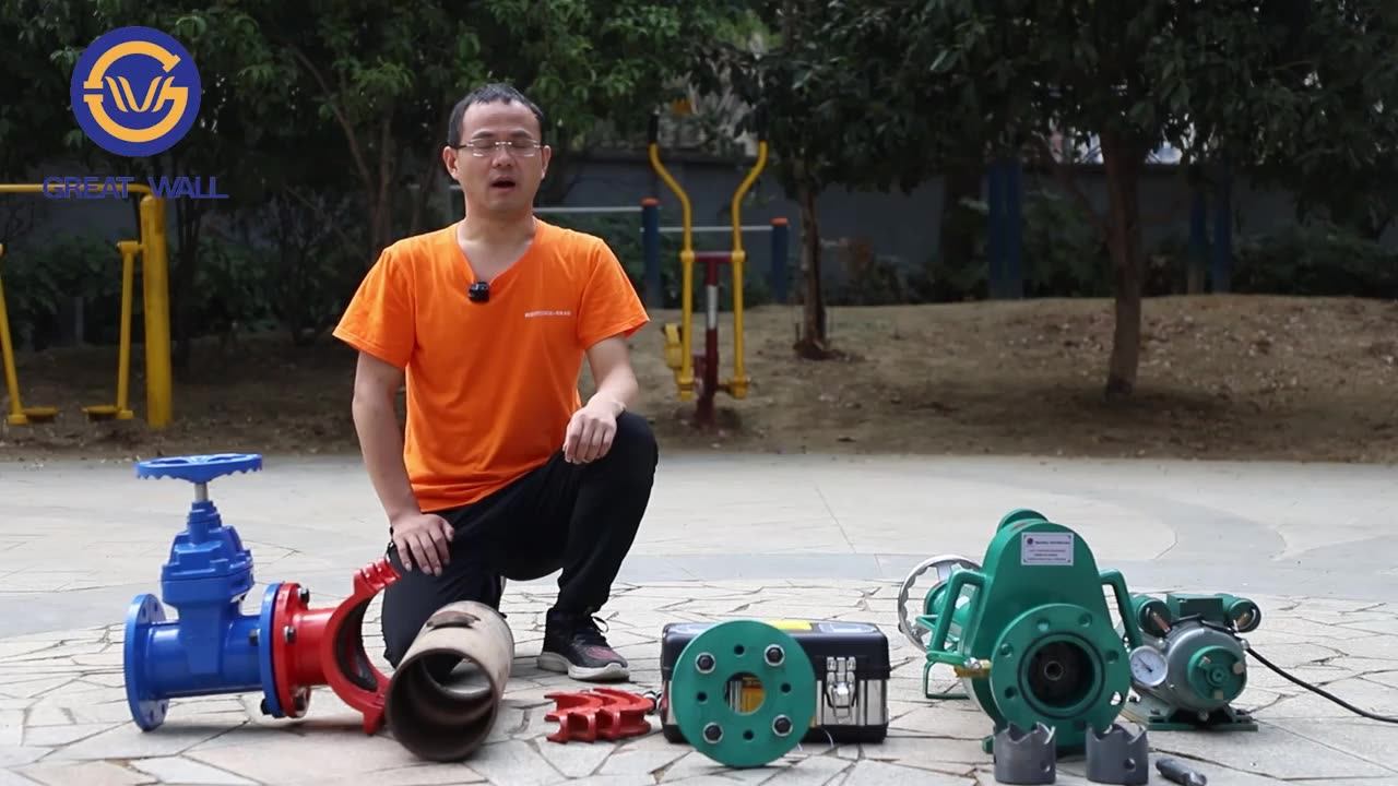 Electric Drive Hot Tapping Machine For Water Mains,Pn10 Pn16 Steel Di ...