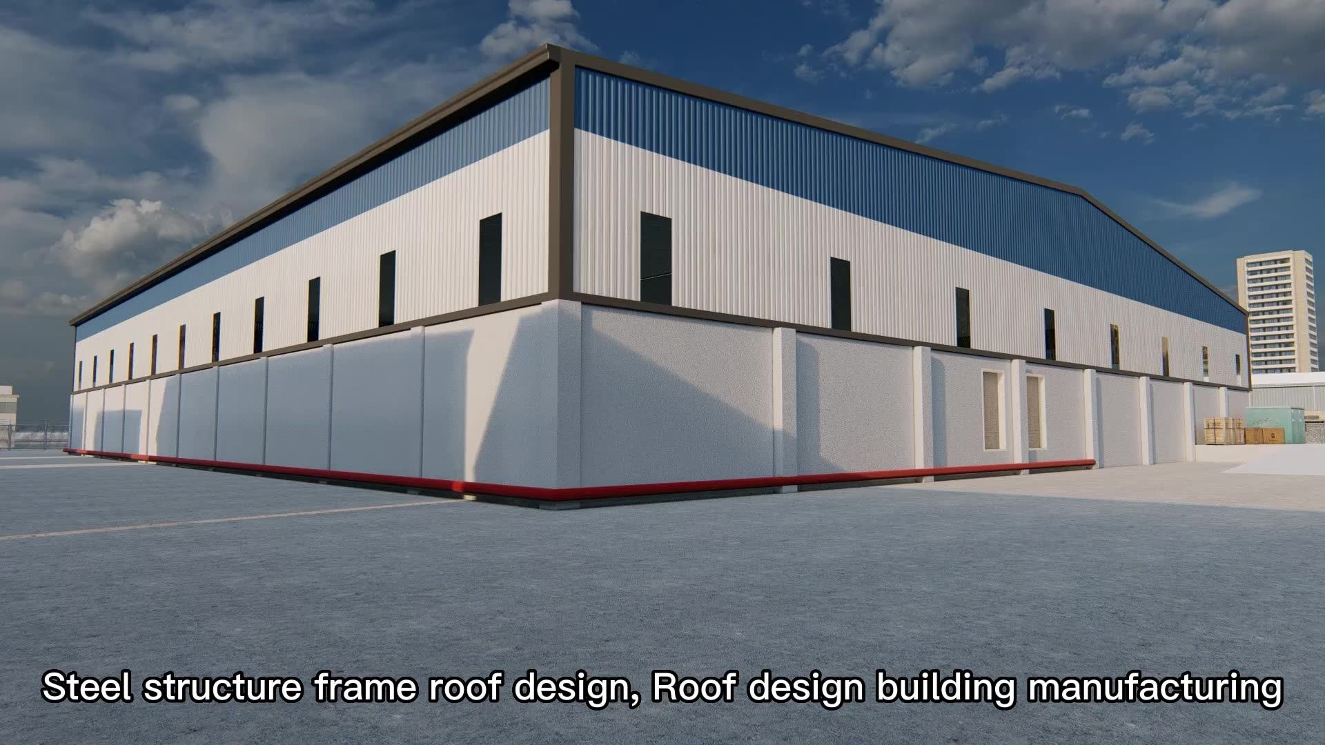 Large Span Metal Warehouse Building Prefacbricated Steel Structure ...