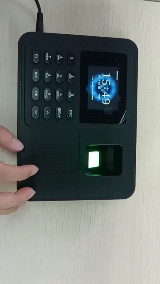 Employee Biometric Fingerprint Scanner Time Attendance Machine Time ...
