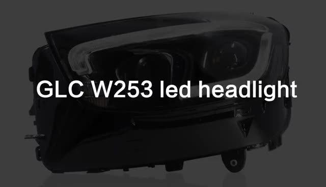 Glc 클래스 W253 Amg G43 200 220 260 300 안면 성형 헤드 라이트 전체 Led 헤드 라이트 Lci 헤드 ...