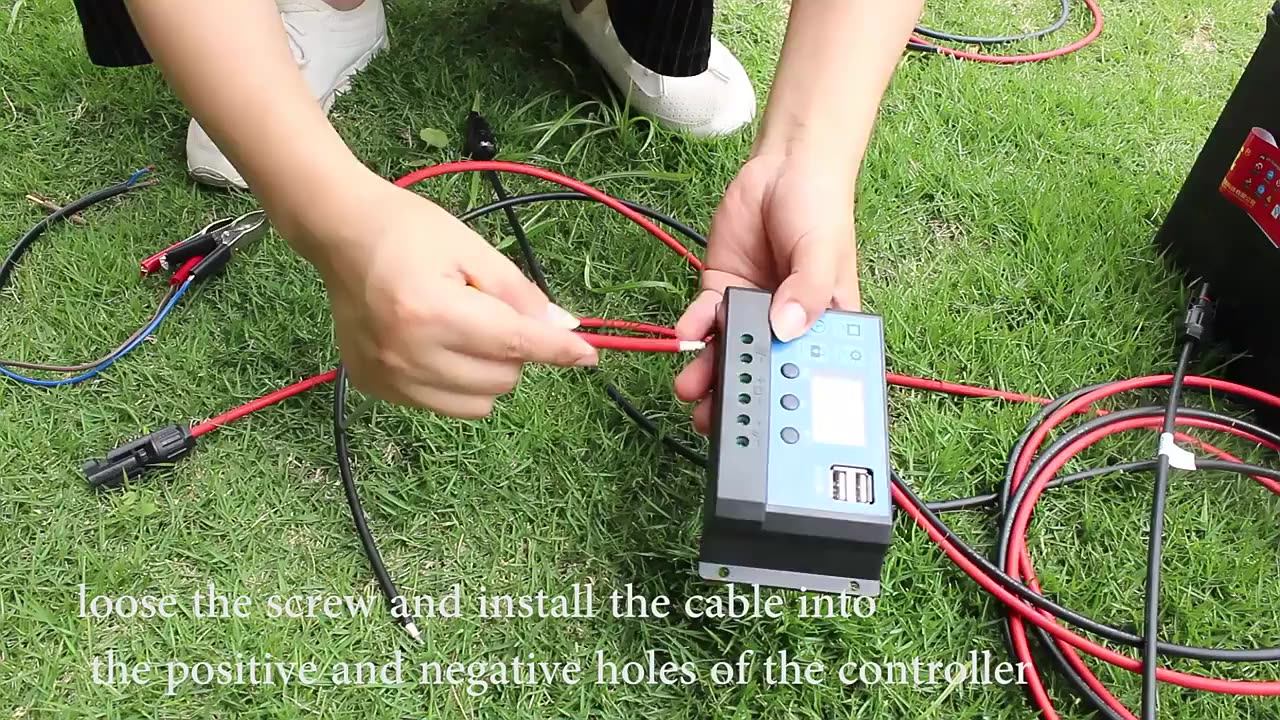 10A-100A双USB调节器PMW太阳能控制器蓝色solar panel controller-阿里巴巴