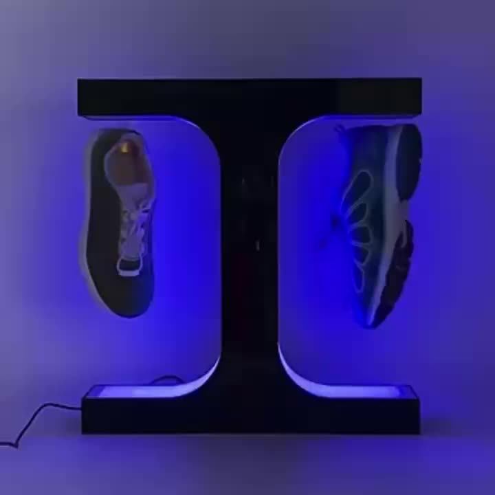 360 Magnetic Floating Display Rotating Devices Levitating Sneaker Shoes ...