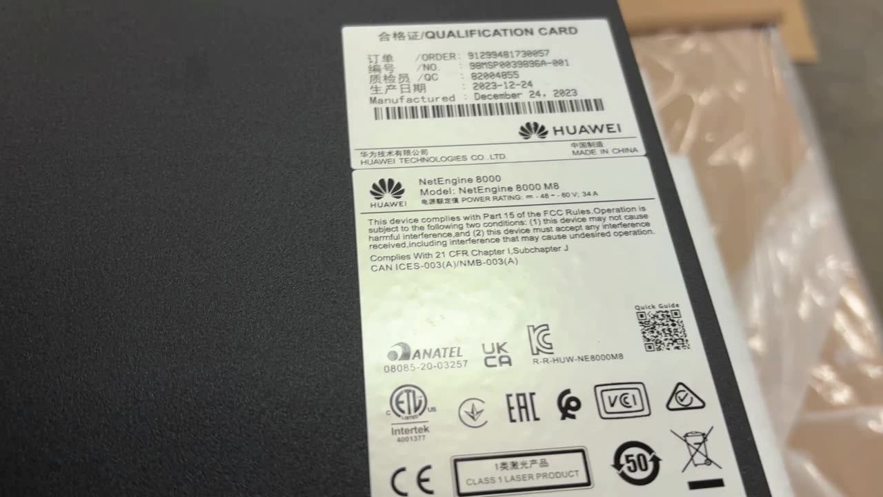 Ne8000 03034ken Cr8d00e2nbc4 2-port 100gbase/50gbase-qsfp28 Flexe ...