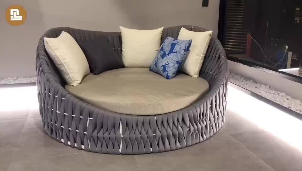 Italian Furniture Outdoor Furniture Waterproof Garden Rope Pool Sunbed ...