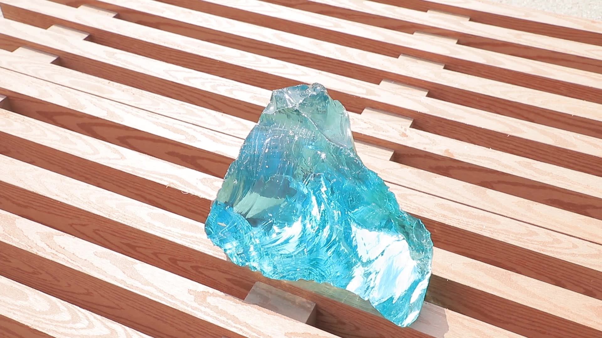 Cheap Decorative Colored Slag Glass Rocks For Gabion And Landscaping ...