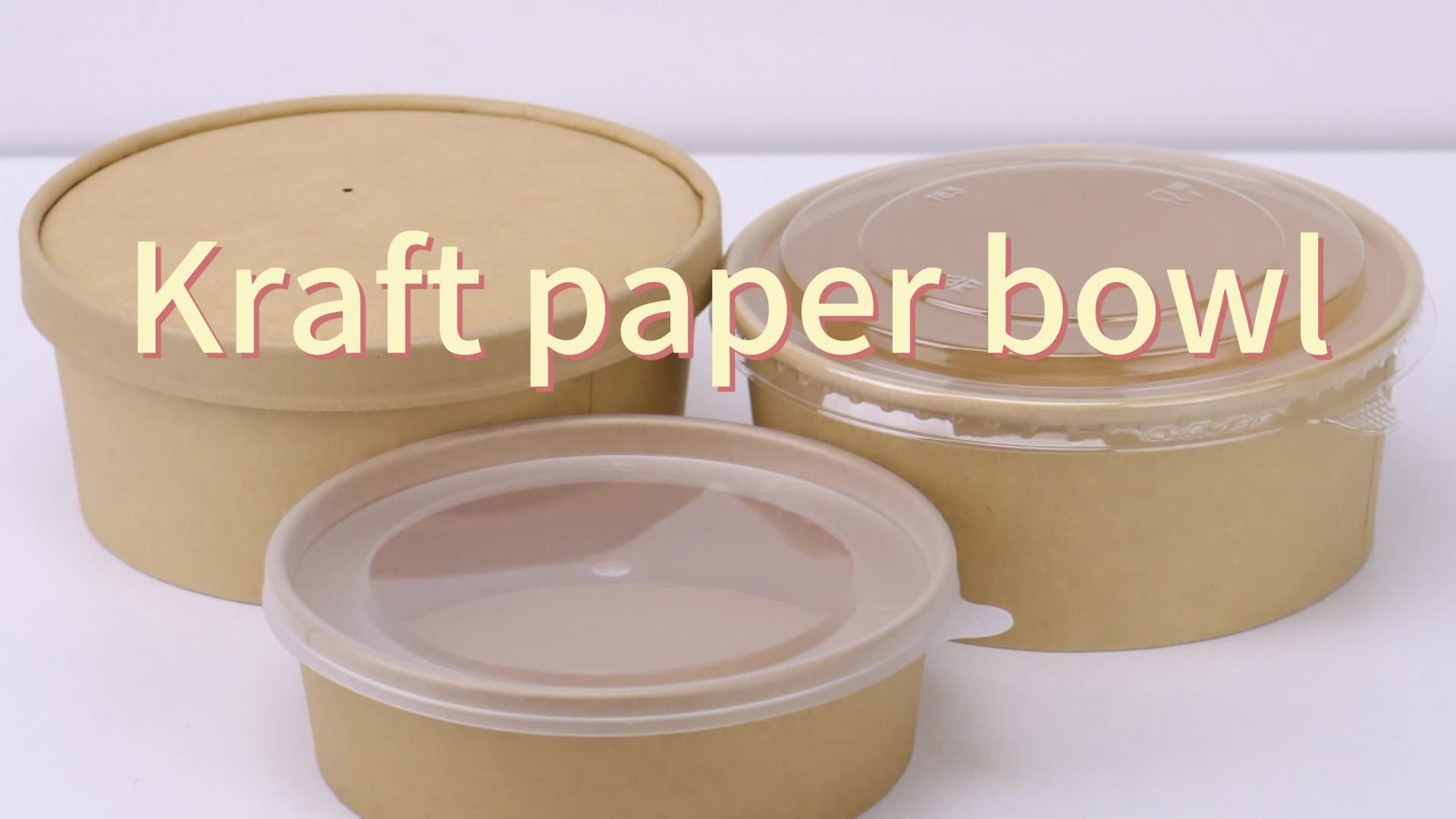 Eco-friendly Take Away Paper Food Container Bowl Disposable Food Paper ...
