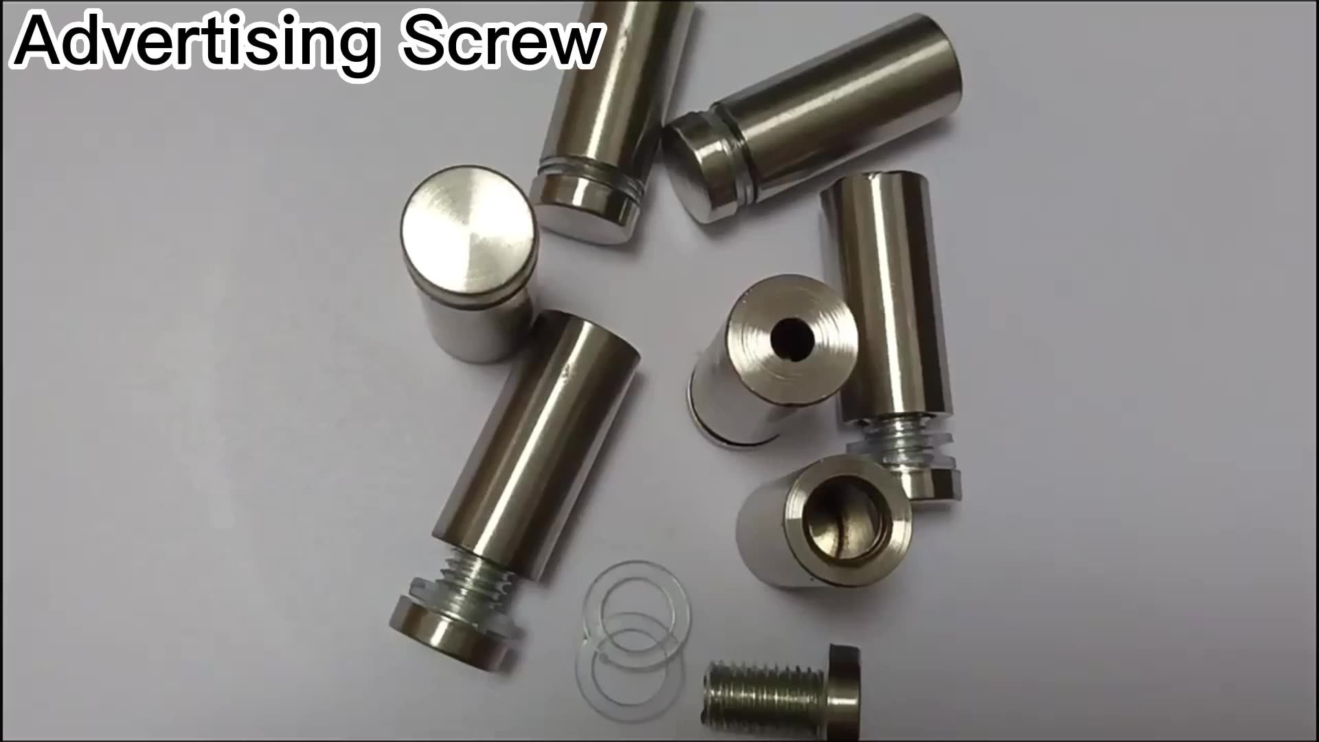 Stainless Steel Hollow Advertising Nails Glass Mirror Nails Acrylic ...