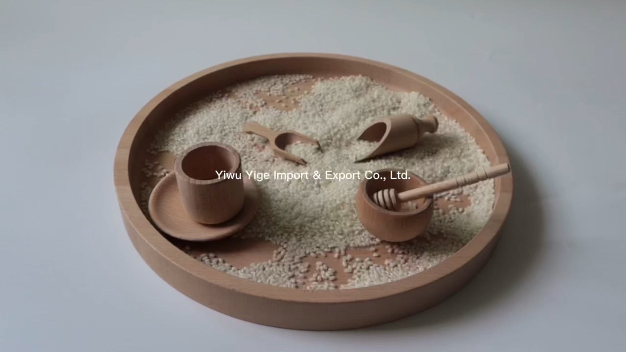 Wooden Sensory Trays - Montessori Sensory Toy - Counting And Color ...