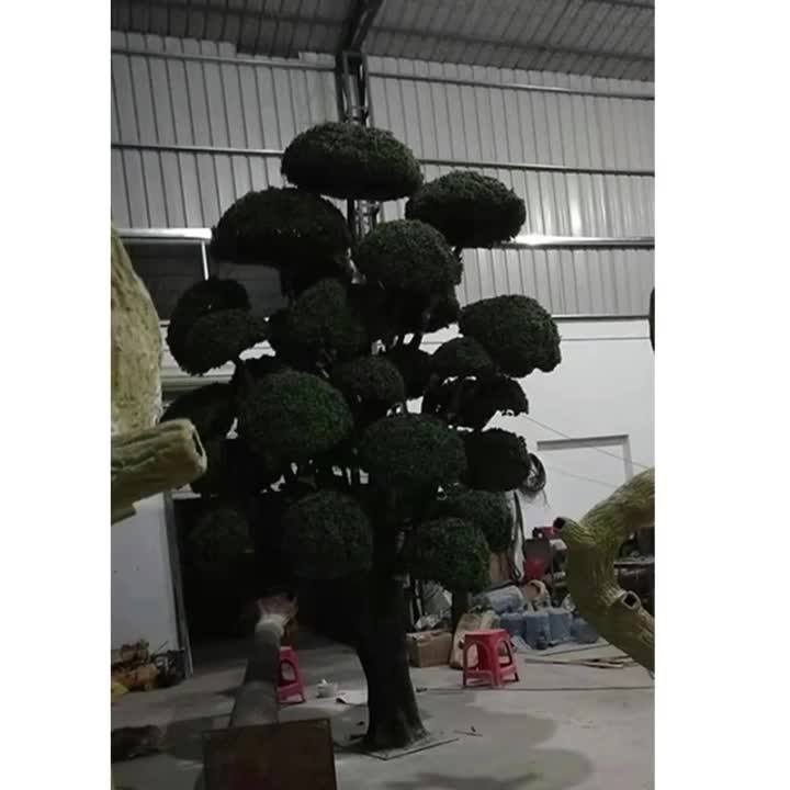 Large Evergreen Decorative Artificial Podocarpus Bonsai Trees,400cm ...