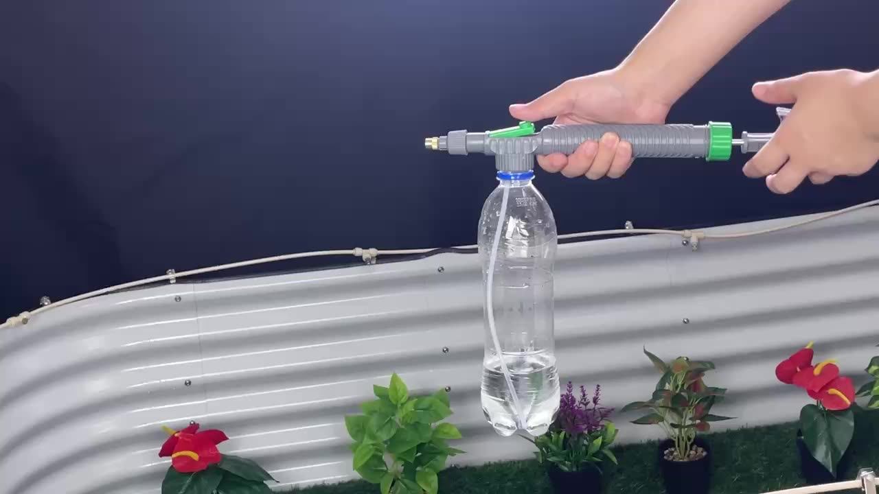 Manual High Pressure Air Pump Sprayer Adjustable Drink Bottle Spray ...