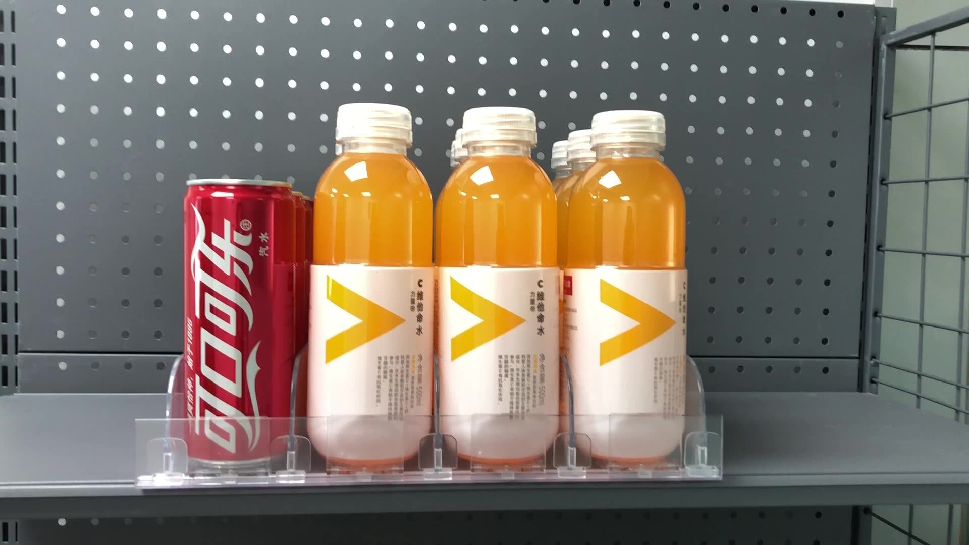 Shop Automatic Spring Loaded Bottle Drink Display Trays Shelf Pusher ...