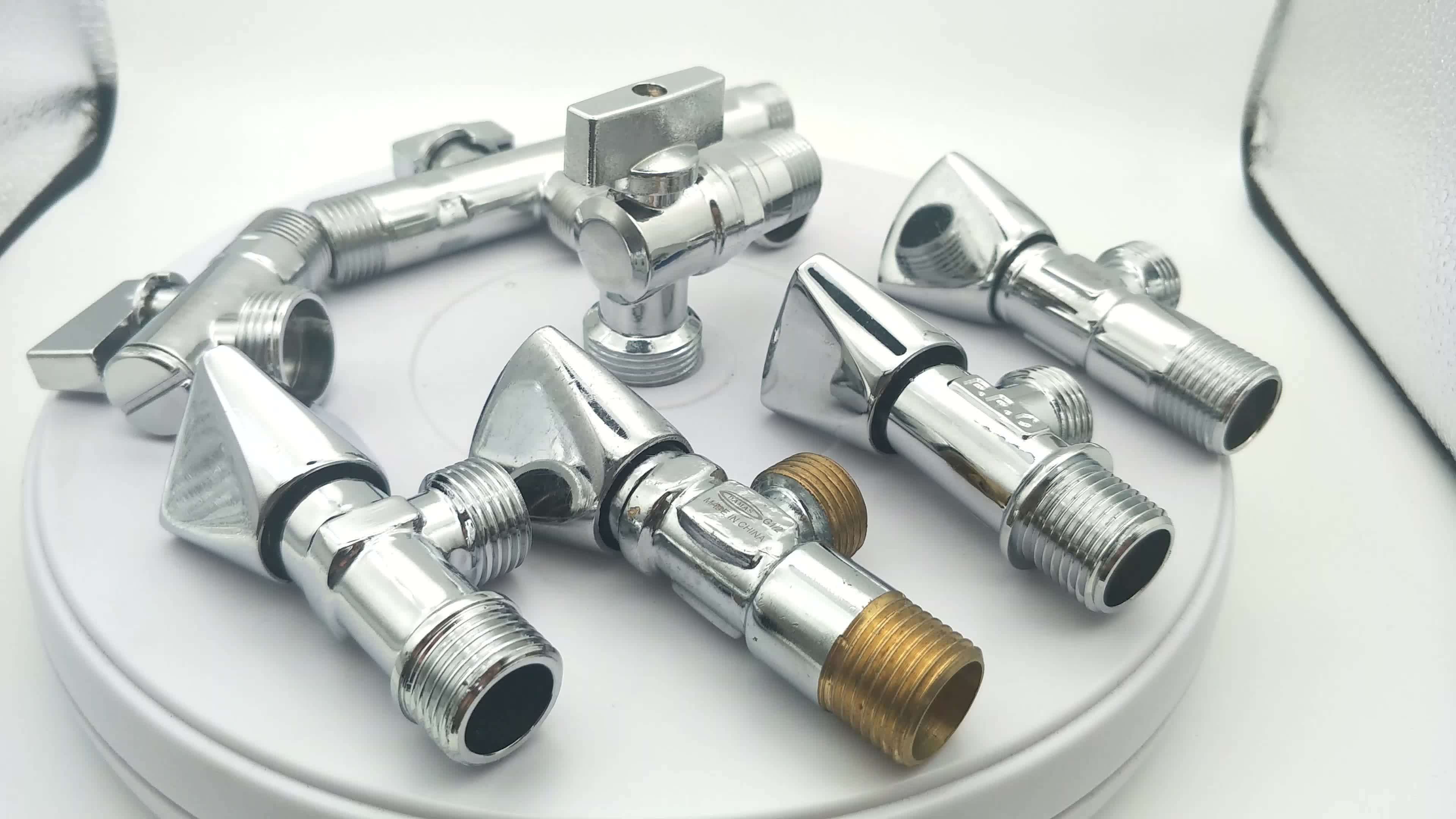 Brass Filter Chromed Plated Angle Valve For Washing Machines - Buy ...