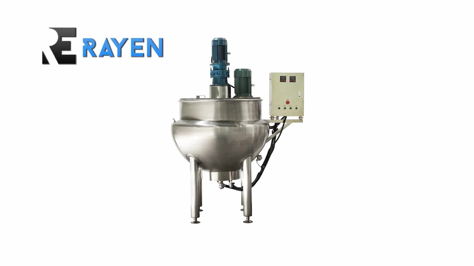 100l 500l Jam Mixer Pot Electric Gas Steam Kettle With Agitator Cooking ...