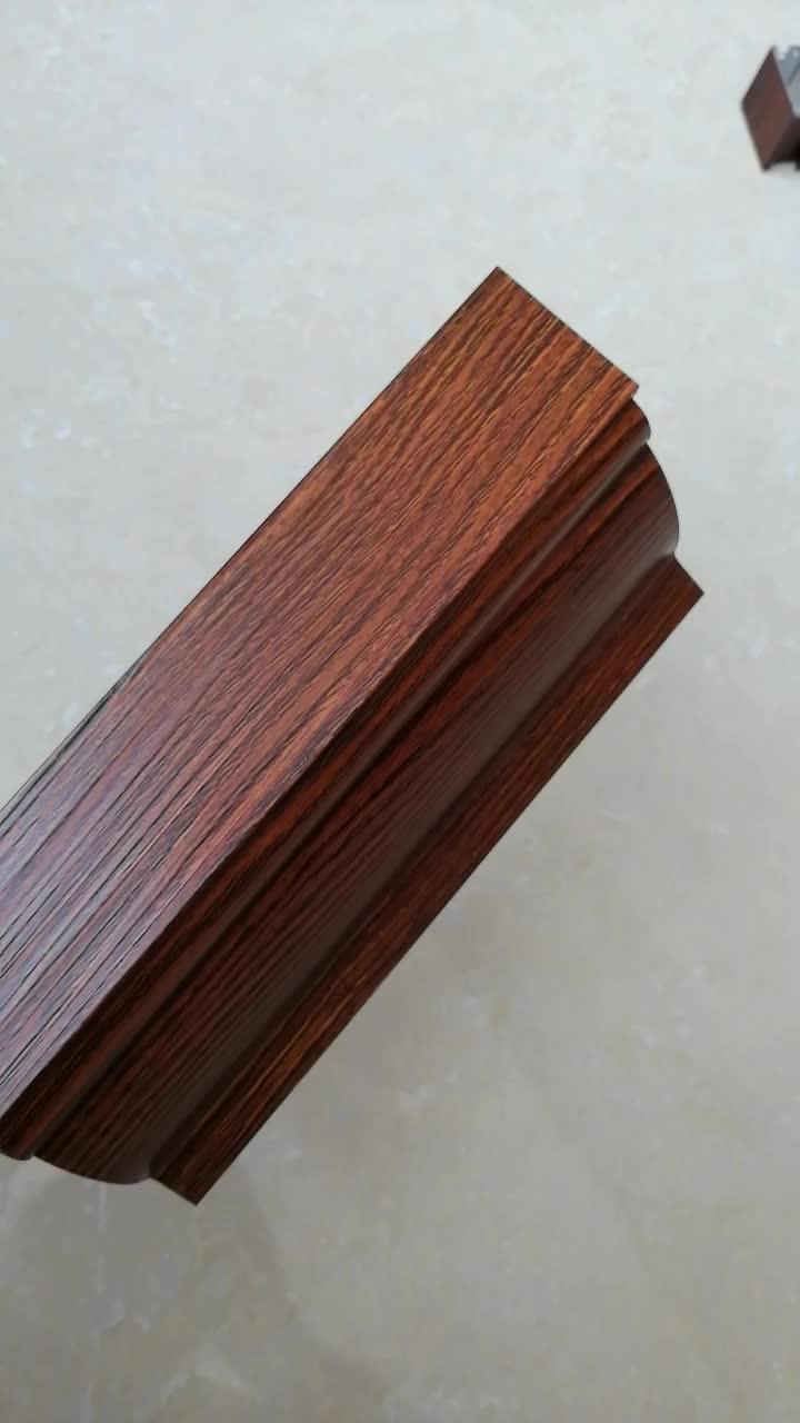 Fence And Door Use Extruded Wood Grain Aluminum Slat - Buy Aluminum ...