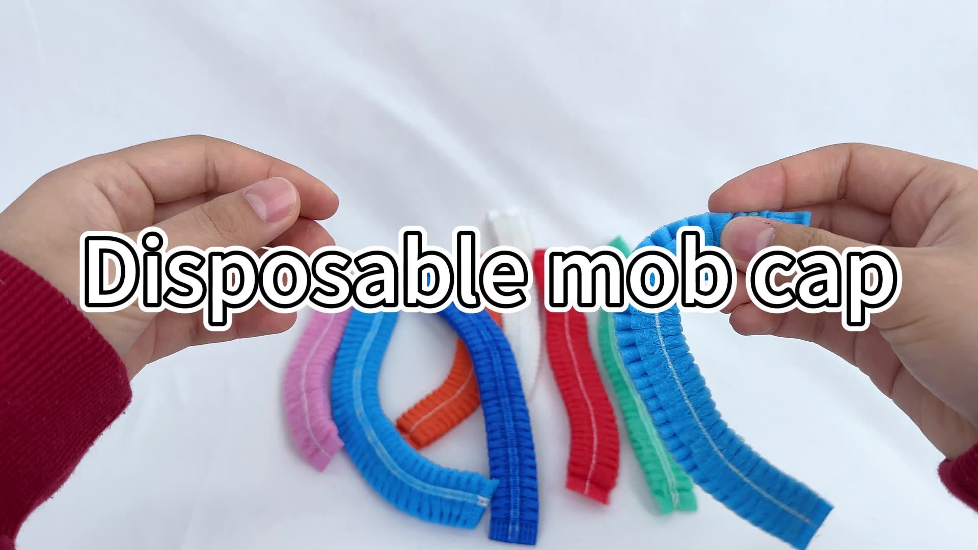 Disposable Non Woven Strip Clip Cap Bouffant Head Cover Surgical Doctor ...