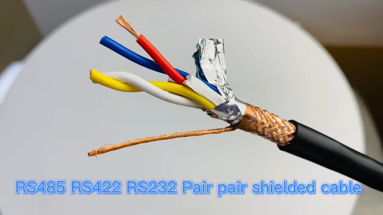 Rs485 Cable Rs422 Rs232 Aluminum Foil Braided Copper Mesh Double Shielded Pair Stranded Control ...