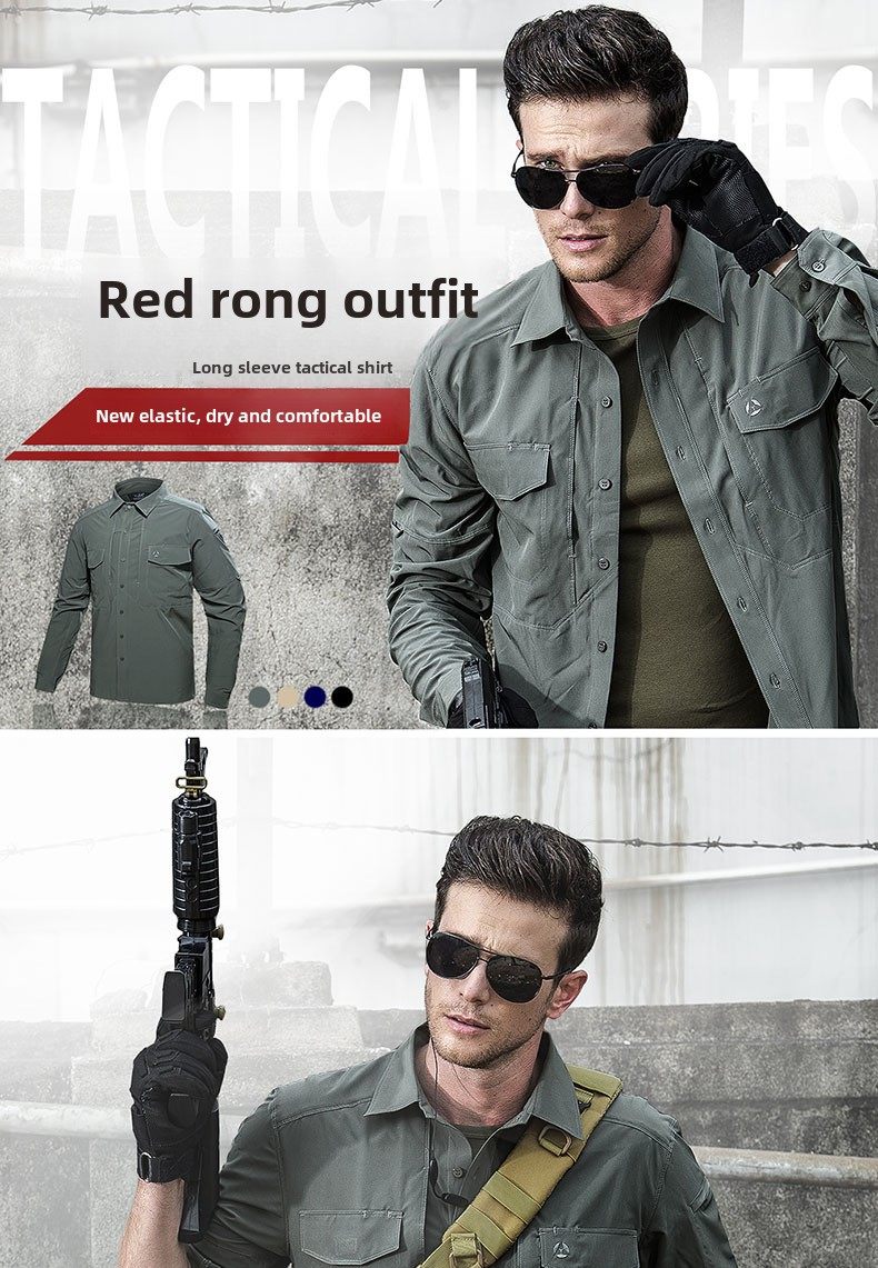 Huanlong Outdoor Agent Clothing Summer Tactical Quick-Drying Shirt Long ...