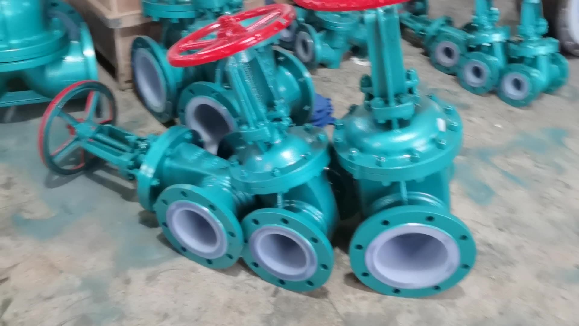 G41F46-16C 衬氟法兰隔膜阀 全衬FEP PTFE PFA隔膜阀 G41F-10C-阿里巴巴