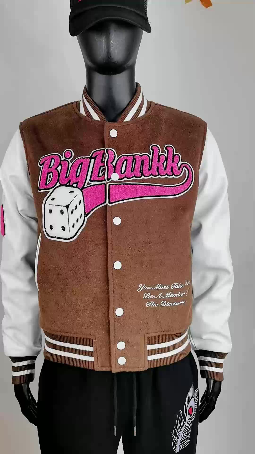 Custom Hip Hop Giacca Streetwear Plus Size Letterman Jacket Quality ...