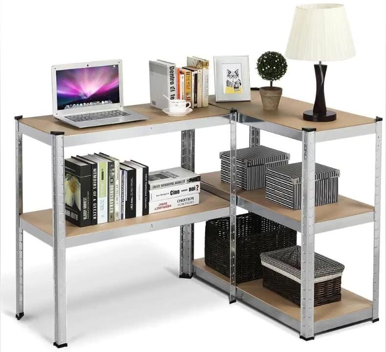 Storage Metal Slotted Angle Shelf Galvanised Steel Shelf Edge Curl ...