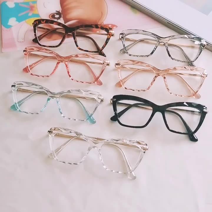 New Cat Eye Cheap Lithe Optical Frames Eyeglasses Classic Man Woman ...