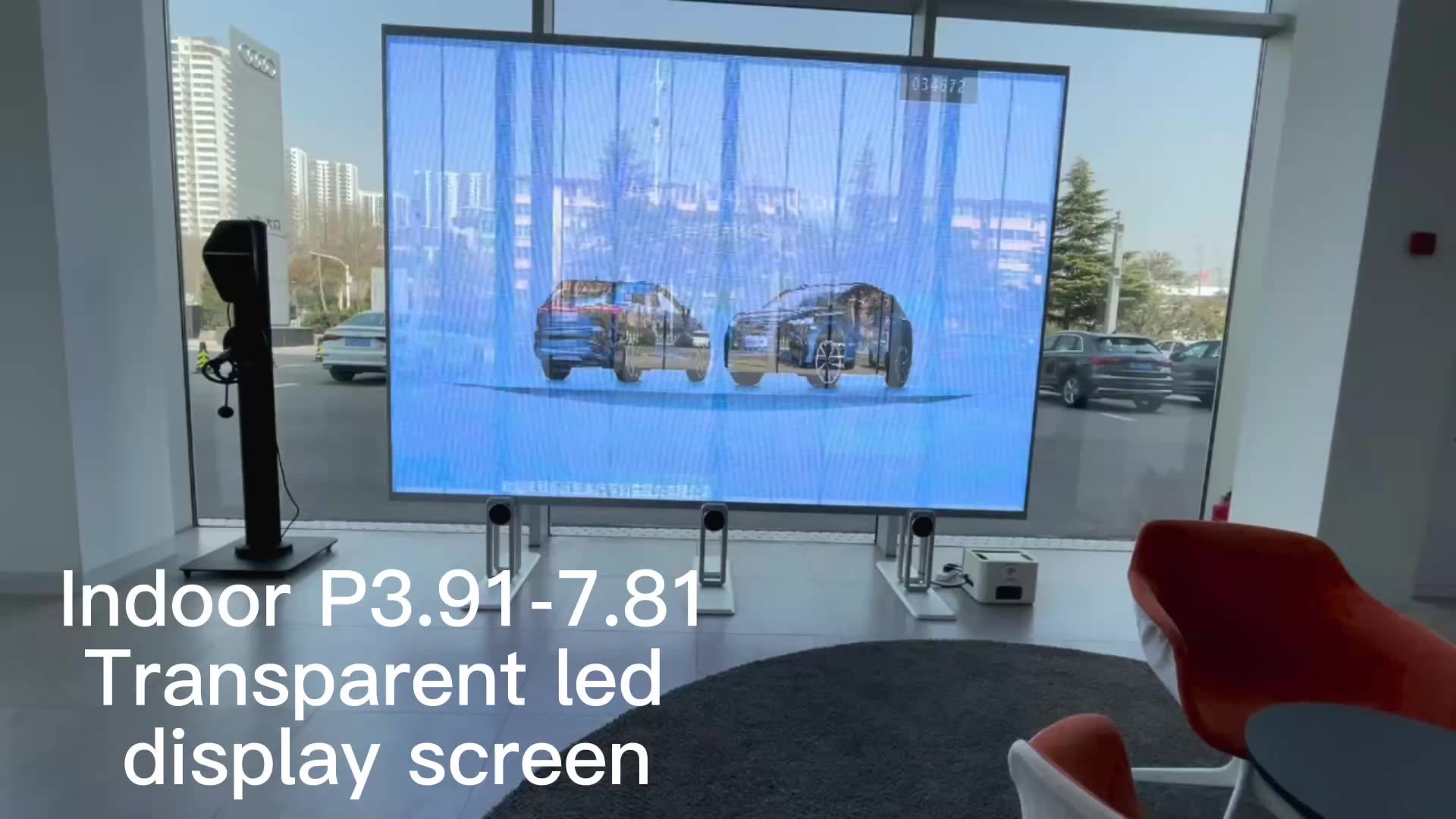 High Brightness Transparent Led Screen Display Glass Window Led ...