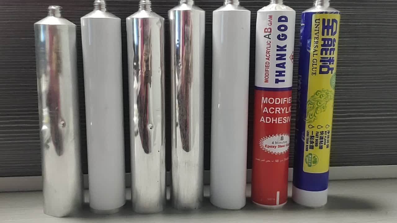 Collapsible Empty Aluminum Paint Tubes Soft Metal Packaging Watercolor ...