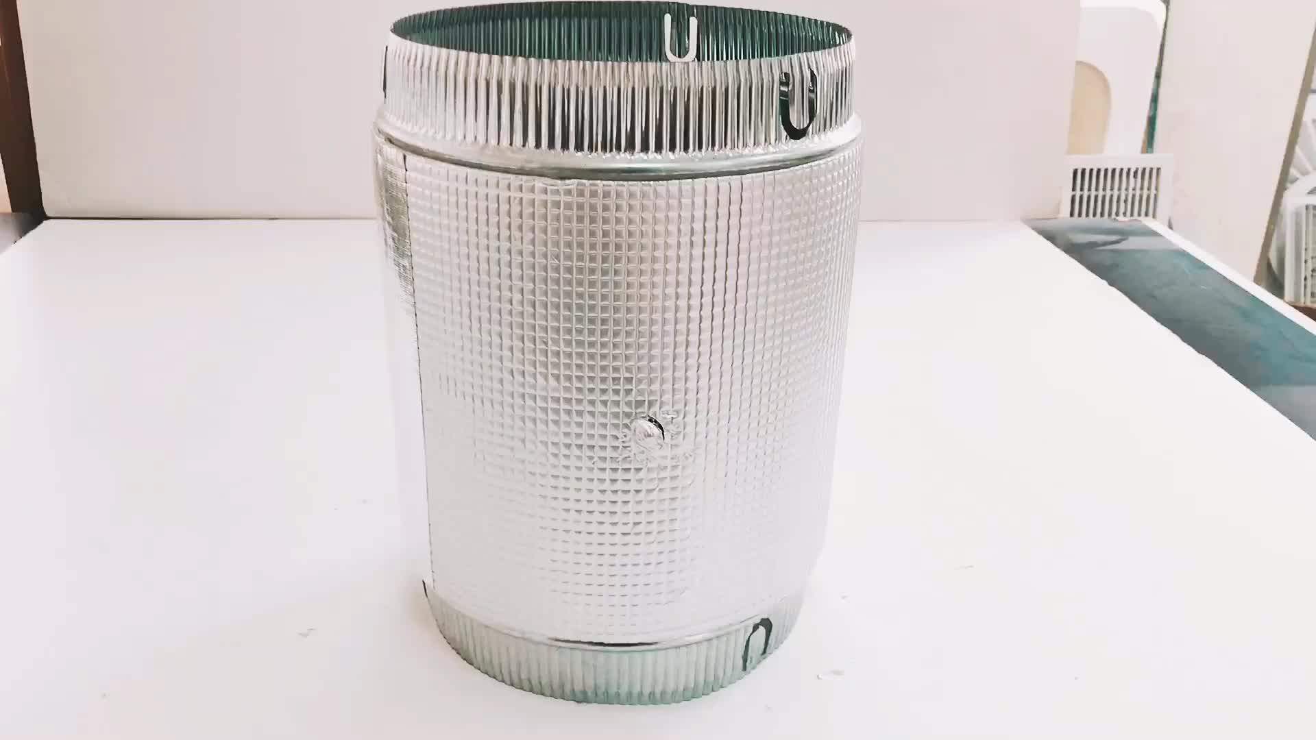 Steel Round Manual Adjustable Air Duct Volume Control Barrel Damper For ...