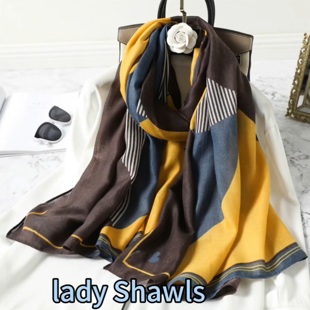 New Bohemian National Romantic Cotton Beach Scarf Of Summer Lady ...