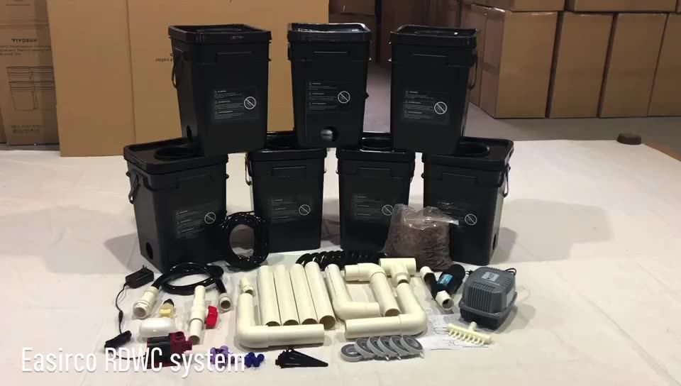 Rdwc 8 Buckets Recirculating Hydroponic System Hydroponic Container ...