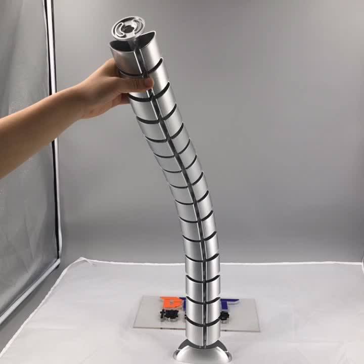 Under Office Desk Mounted Adjustable Snake Desk Cable Management Spine ...