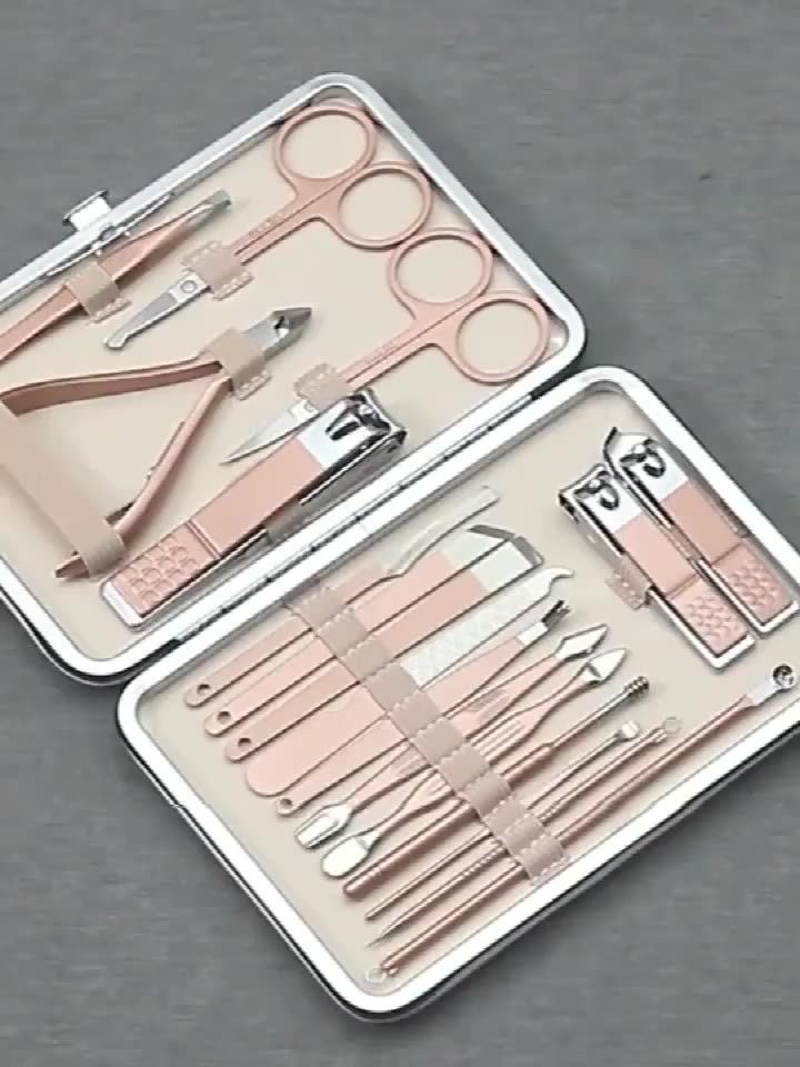 7 Pcs To 18 Pcs Professional Manicure Tools Stainless Steel Nail ...