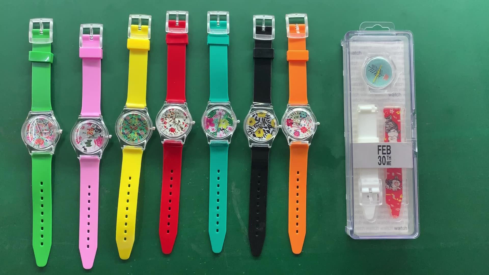 Army Green Pattern Picture Background Dial Band Watch With Custom Logo ...