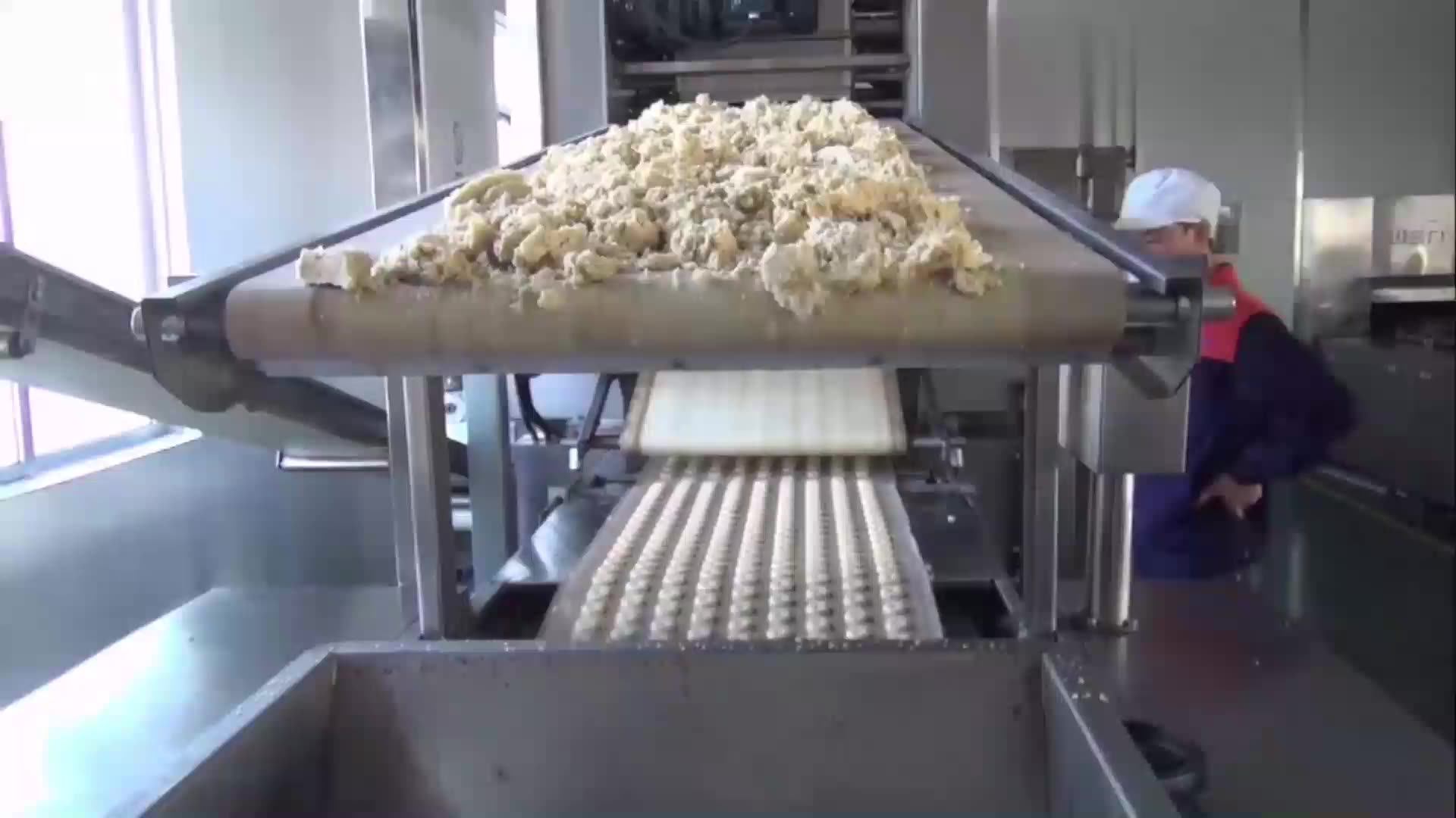 Full Automatic Wafer Biscuit Machine Production Line Hard Soft Small ...